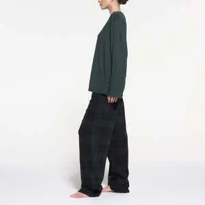 SKIMS Boyfriend Long Sleeve T-shirt - Cypress