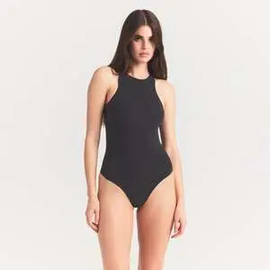 SKIMS High Neck Bodysuit - Onyx