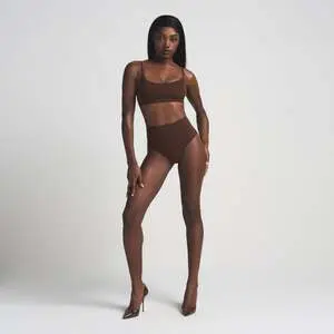 SKIMS High Waisted Thong | Deep Neutral | | Fits Everybody - Cocoa