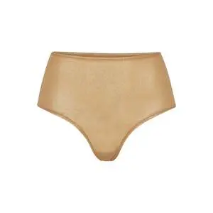 SKIMS High Waisted Thong | Medium Neutral | 2xs | Fits Everybody Gold