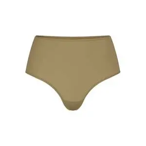 SKIMS High Waisted Thong | Medium Neutral | 2xs | Fits Everybody Khaki