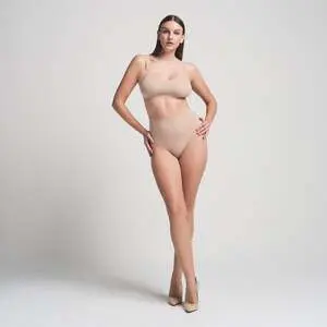 SKIMS High Waisted Thong | Medium Neutral | | Fits Everybody - Mica
