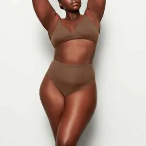 SKIMS High Waisted Thong | Medium Neutral | 2xs | Fits Everybody Oxide