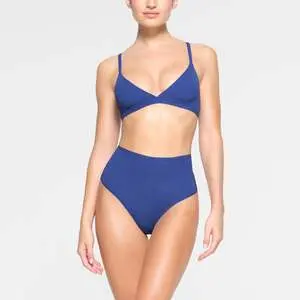 SKIMS High Waisted Thong | Medium Neutral | 2xs | Fits Everybody Sapphire
