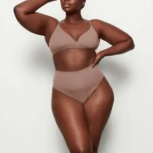 SKIMS High Waisted Thong | Medium Neutral | 2xs | Fits Everybody Umber