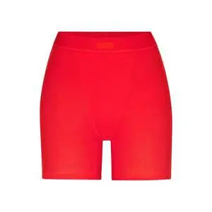 SKIMS Cotton Rib Boxer Ruby