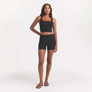 SKIMS Cotton Rib Boxer - Soot