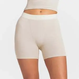 SKIMS Cotton Rib Boxer - Stone