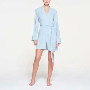 SKIMS Soft Lounge Robe Celeste