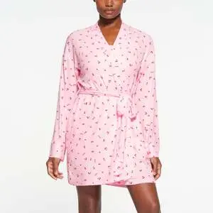 SKIMS Soft Lounge Robe Cherry Blossom Print
