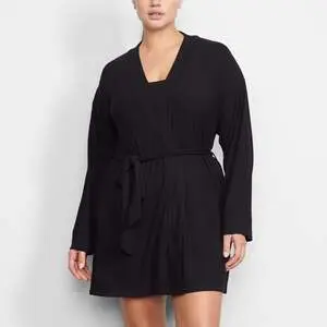 SKIMS Soft Lounge Robe - Onyx