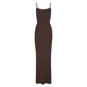 SKIMS SKIMS Soft Lounge Long Slip Dress Brown