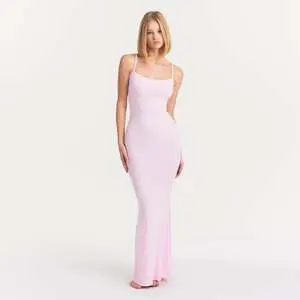 SKIMS Soft Lounge Long Slip Dress - Cherry Blossom