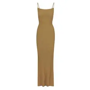SKIMS SKIMS Soft Lounge Long Slip Dress Gold