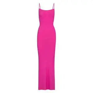 SKIMS SKIMS Soft Lounge Long Slip Dress Hot Pink