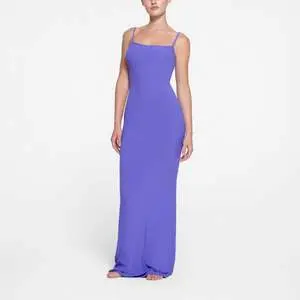 SKIMS SKIMS Soft Lounge Long Slip Dress Tanzanite