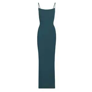 SKIMS SKIMS Soft Lounge Long Slip Dress Teal