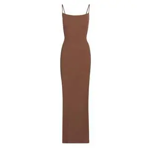 SKIMS SKIMS Soft Lounge Long Slip Dress Wood