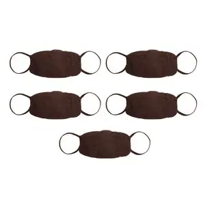 SKIMS Seamless Face Mask 5 Pack | Brown