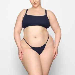 SKIMS Scoop Bralette | Medium Neutral | 2xs | Fits Everybody Navy