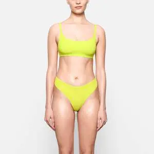 SKIMS Scoop Bralette | Medium Neutral | 2xs | Fits Everybody Neon Lime