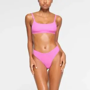 SKIMS Scoop Bralette | Medium Neutral | 2xs | Fits Everybody Neon Orchid