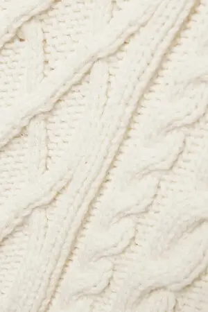 Stella McCartney Net Sustain Oversized Cable-knit Organic Cotton-blend Sweater