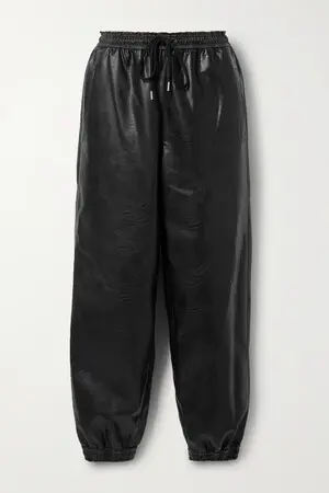 Stella McCartney Kira Vegetarian Leather Track Pants