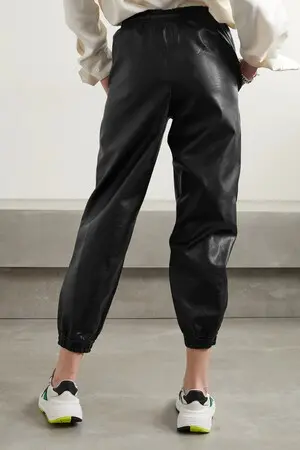 Stella McCartney Kira Vegetarian Leather Track Pants