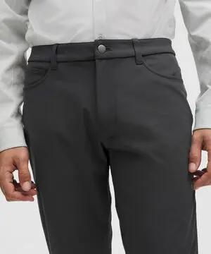 Lululemon Abc Slim-fit 5-pocket Pants With 32l Inseam - Obsidian