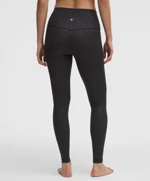 Lululemon High-rise Pant 28 - Leopardo Shift Micro Emboss Black
