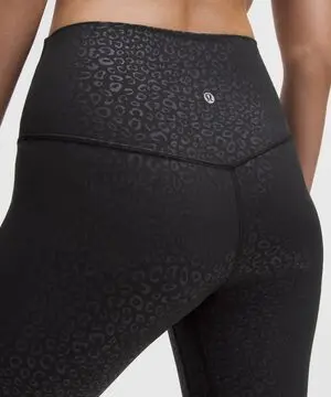 Lululemon High-rise Pant 28 - Leopardo Shift Micro Emboss Black