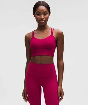 Lululemon Like A Cloud Longline Bra Berry Rumble