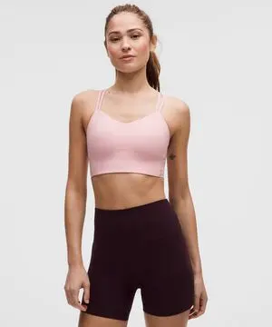 Lululemon Like A Cloud Longline Bra Blush Quartz