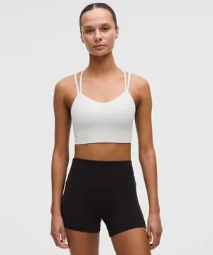 Lululemon Like A Cloud Longline Bra Dove Grey