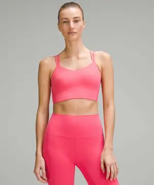 Lululemon Like A Cloud Longline Bra Glaze Pink