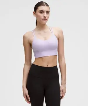 Lululemon Like A Cloud Longline Bra Lavender Frost