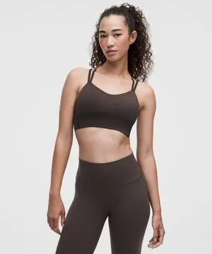 Lululemon Lululemon Like A Cloud Longline Bra Mahogany Muse