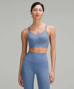 Lululemon Like A Cloud Longline Bra Oasis Blue