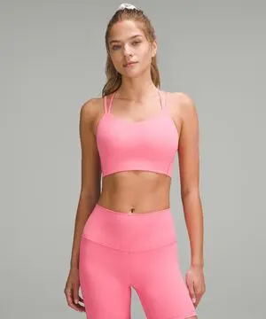 Lululemon Like A Cloud Longline Bra Sakura Pink