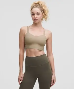 Lululemon Like A Cloud Longline Bra Sheer Oak