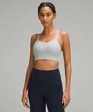 Lululemon Like A Cloud Longline Bra Silver Drop