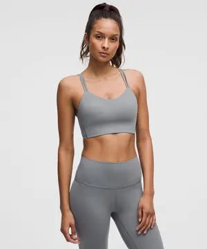 Lululemon Like A Cloud Longline Bra Solar Grey