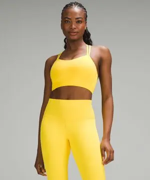 Lululemon Like A Cloud Longline Bra Utility Yellow