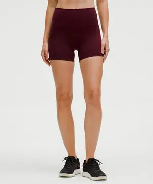 Lululemon Wunder Train High-Rise 4" Short Garnet