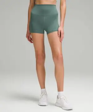 Lululemon Wunder Train High-Rise 4" Short Medium Forest