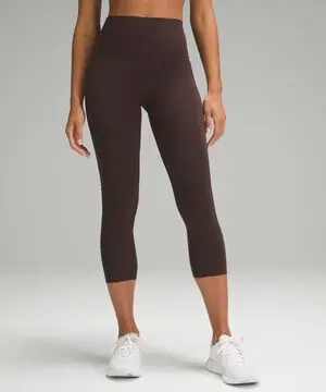 Lululemon Wunder Train High-Rise Crop 23" Espresso