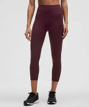 Lululemon Wunder Train High-Rise Crop 23" Garnet
