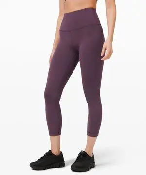 Lululemon Wunder Train High-Rise Crop 23" Grape Thistle