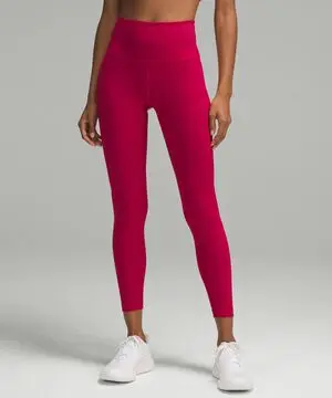 Lululemon Wunder Train High-rise Tight 25" Ruby Red